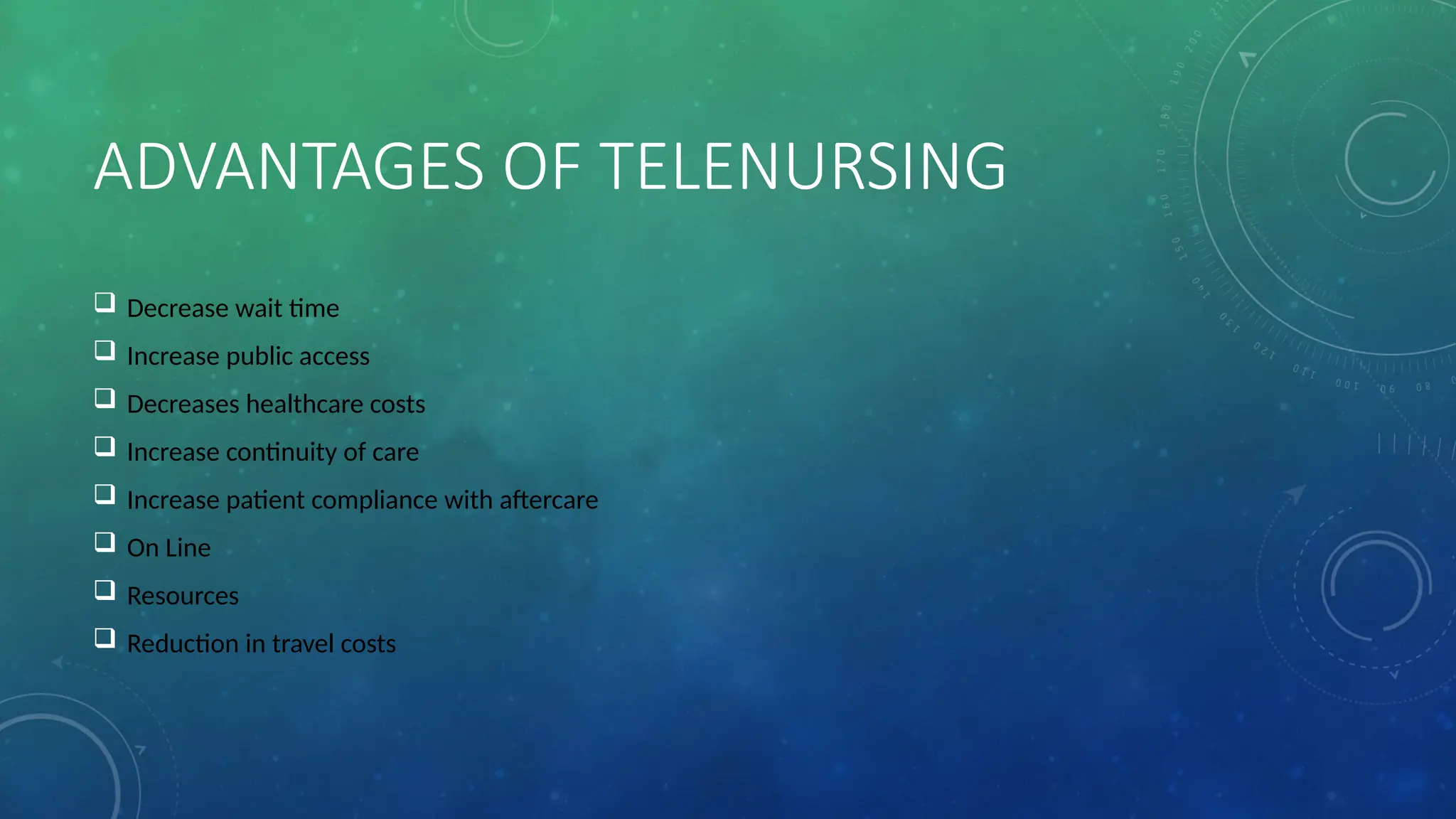 telenursing Presentation.pptx telehealth, telemedicine | PPTX