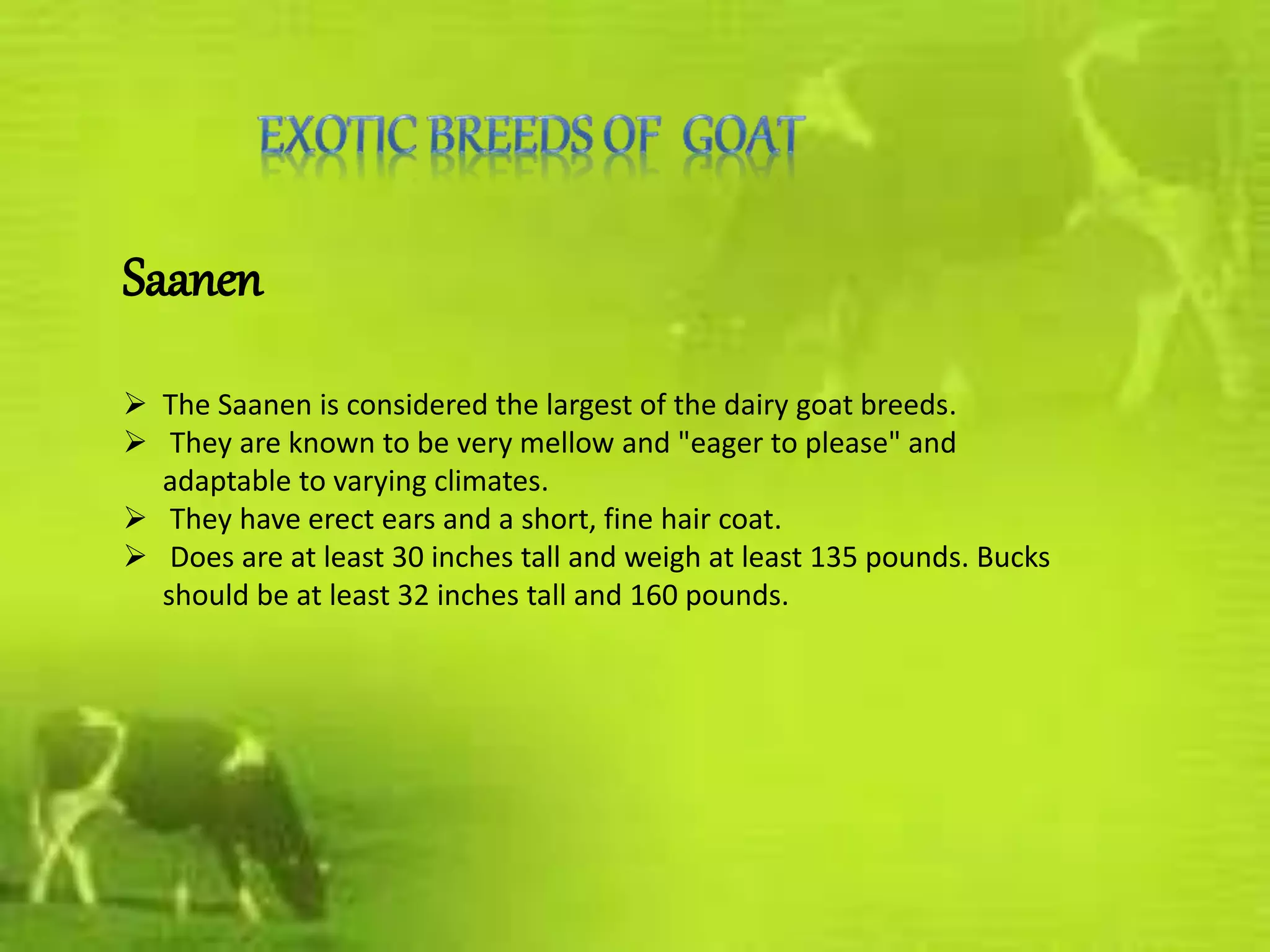 INDIGENOUS AND EXOTIC BREEDS OF LIVESTOCK | PPTX | Track and Field | Sports