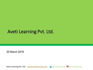 Aveti learning pitch deck 20 march 2019 | PDF