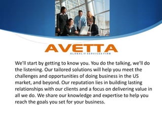 AVETTA Global Overview | PPTX | IT and Internet Support | Internet