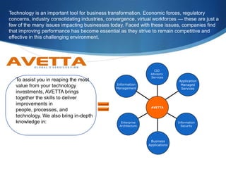 AVETTA Global Overview | PPTX | IT and Internet Support | Internet