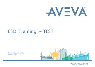 Aveva E3d Model User Testing 2024 drawinds .pdf