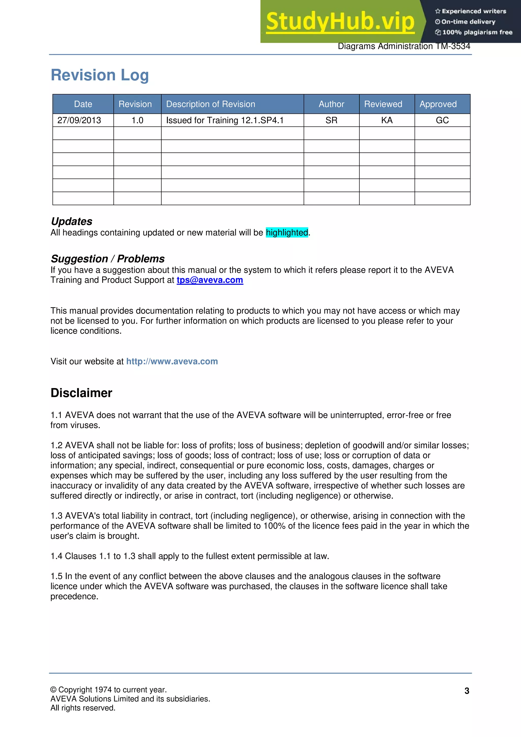 AVEVA Plant And AVEVA Marine (12.1) Diagrams Administration | PDF