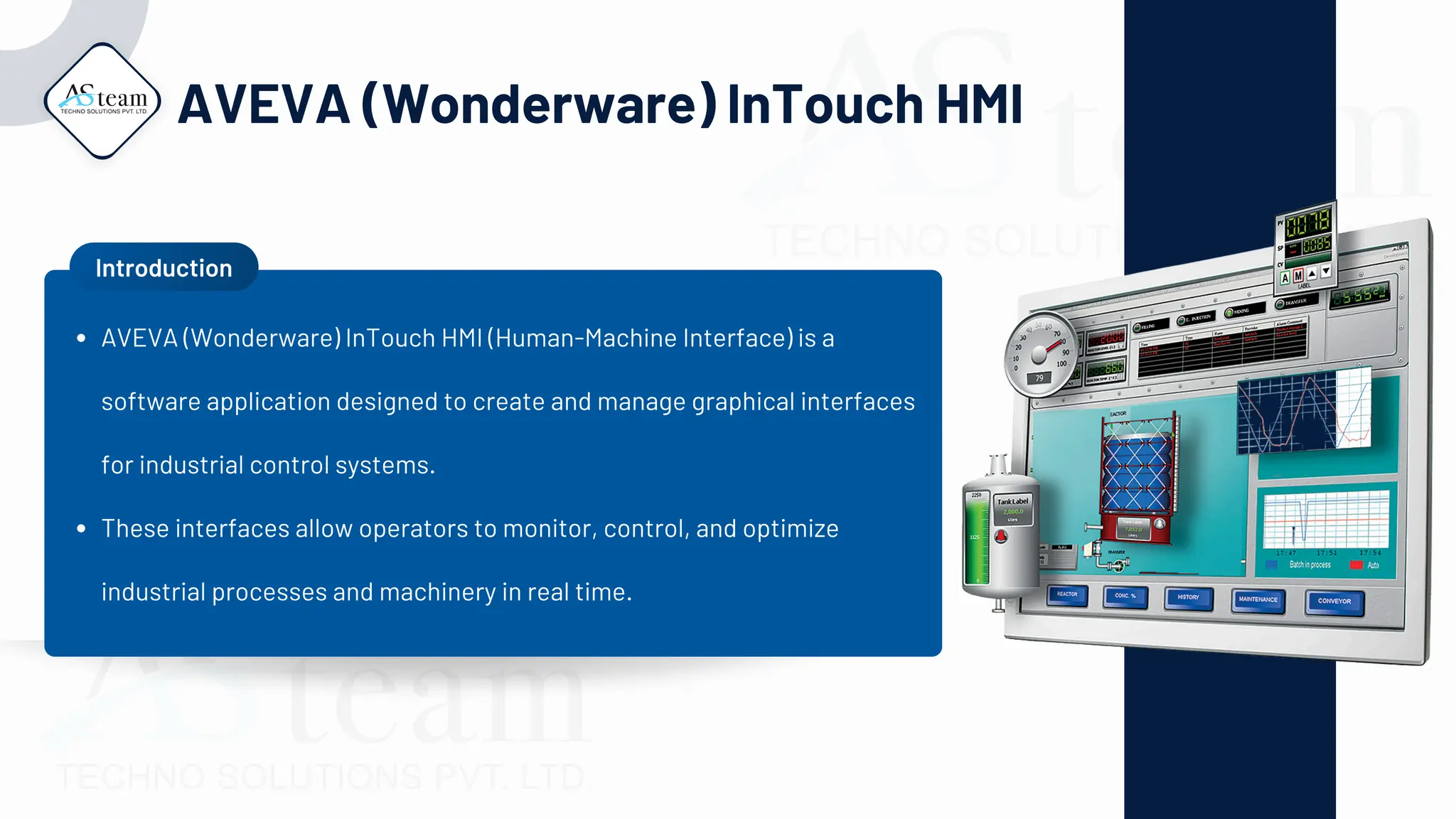 Aveva Wonderware Intouch Human Machine Interfaces Hmi Ppt