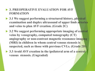 arterio - veous fistula | PDF