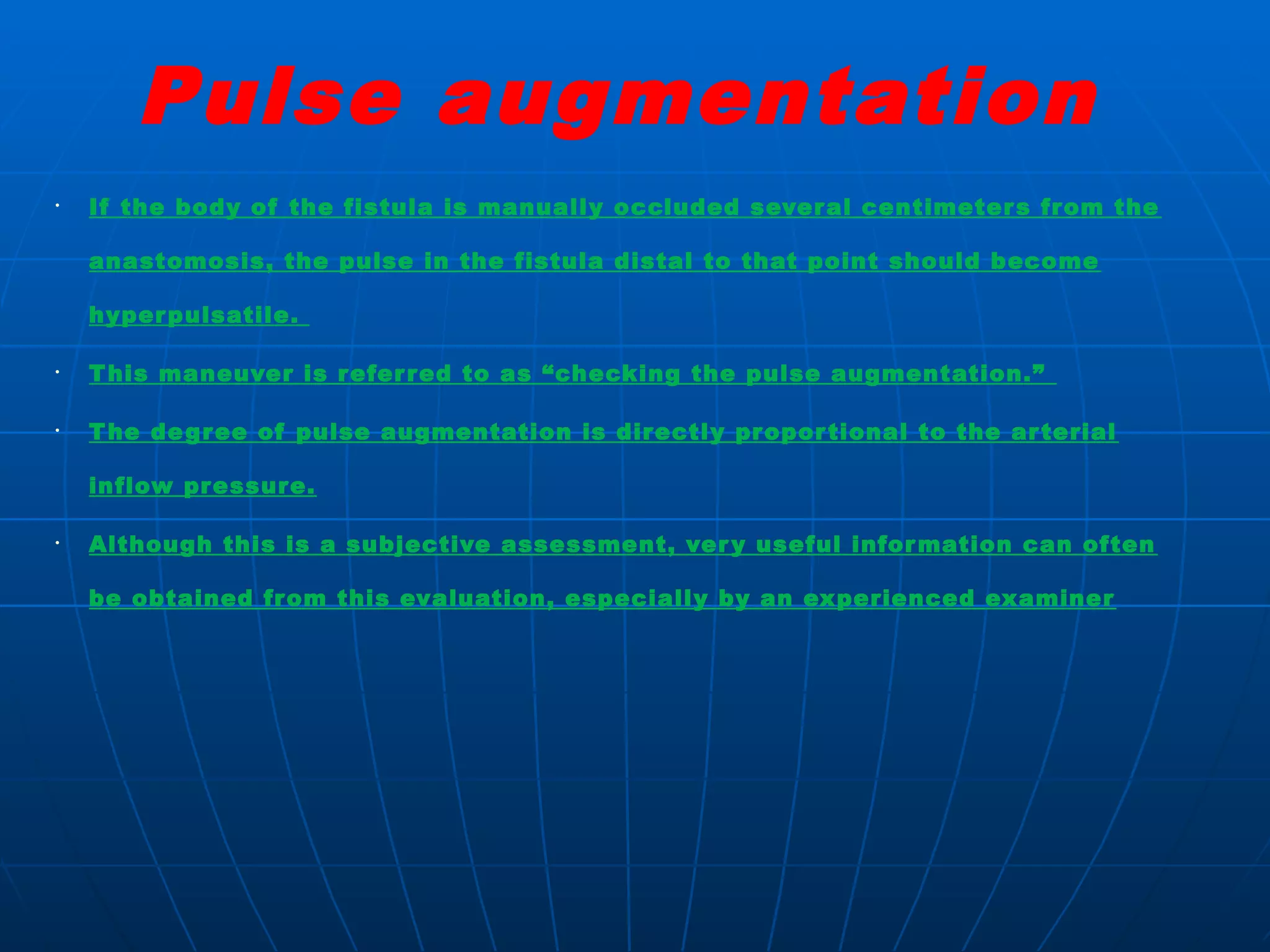Av fistula examination - dr. tarek fayez | PPT