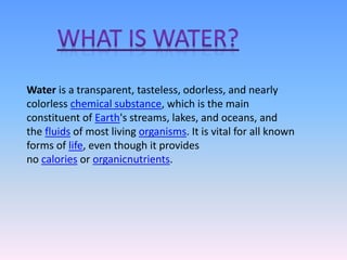 Water is Life | PPTX