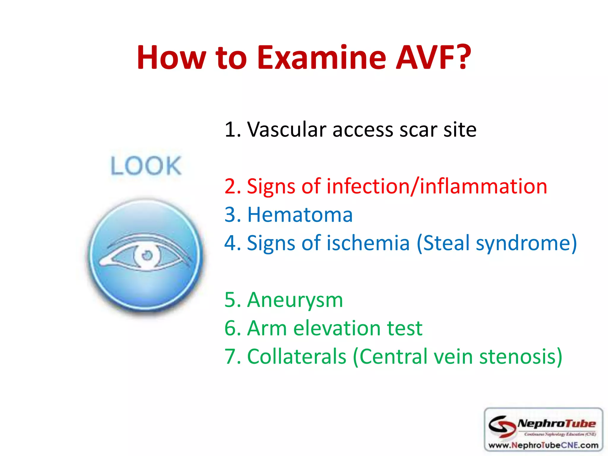 How to examine AVF in 10 minutes - Dr. Gawad | PPTX | Blood Disorders ...