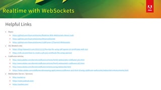 Realtime with websockets | PDF | Web Development | Internet