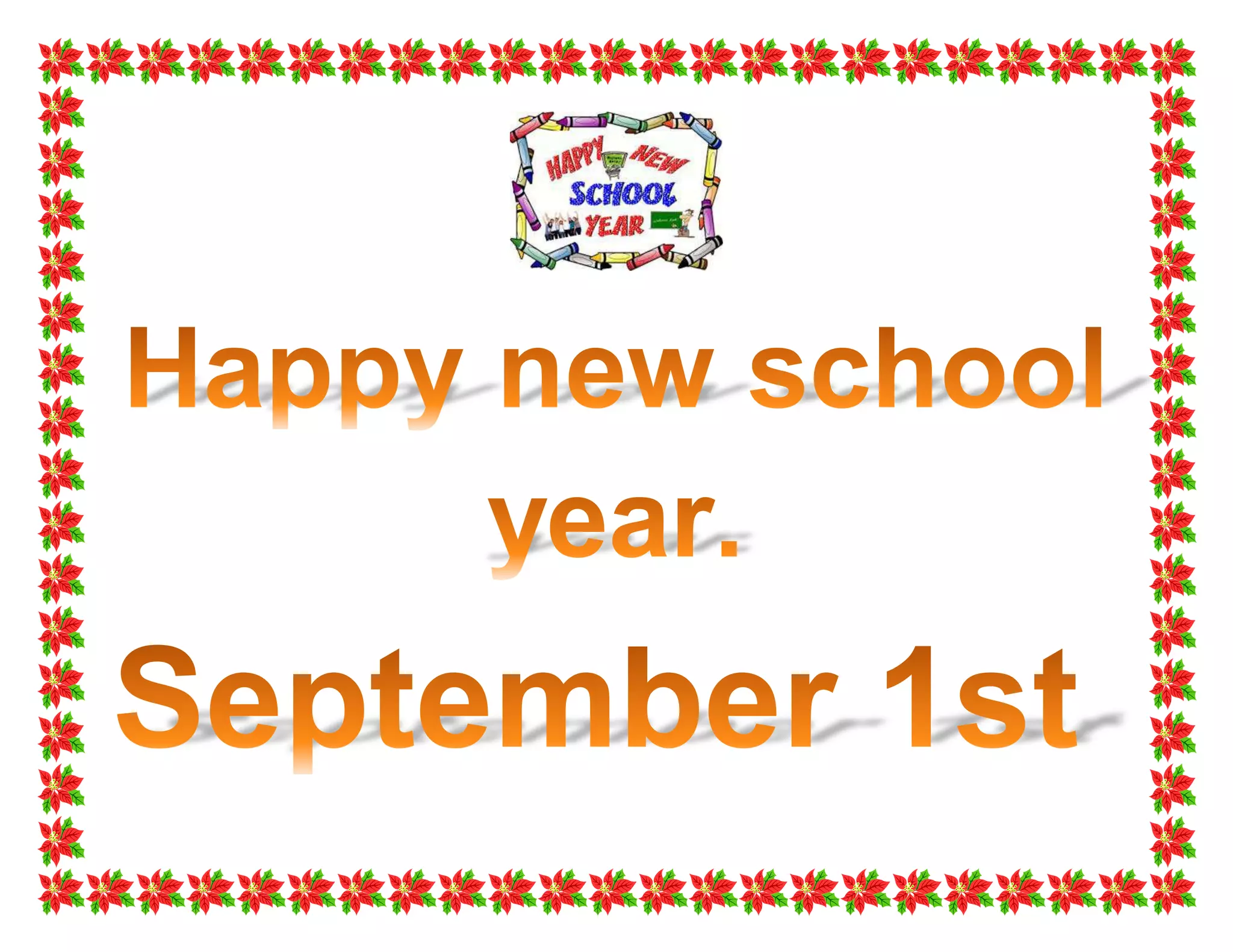 Happy new school year | PPT