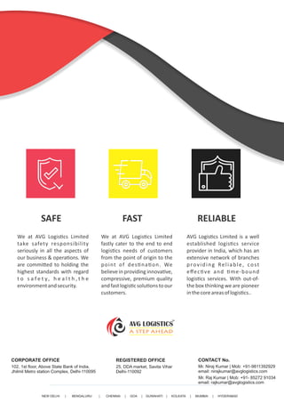 Transport Service By AVG Logistics Limited | PDF