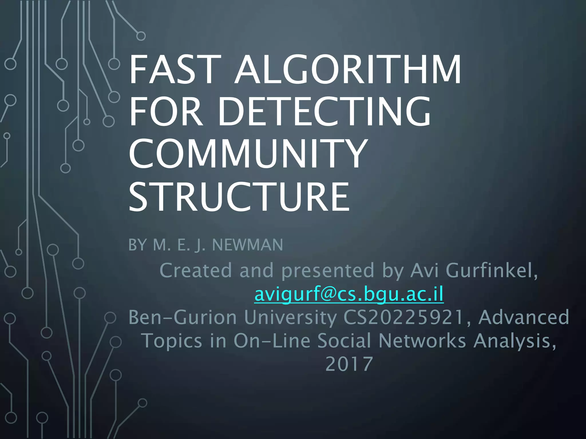 Avi-newmans_fast_community_detection.pptx