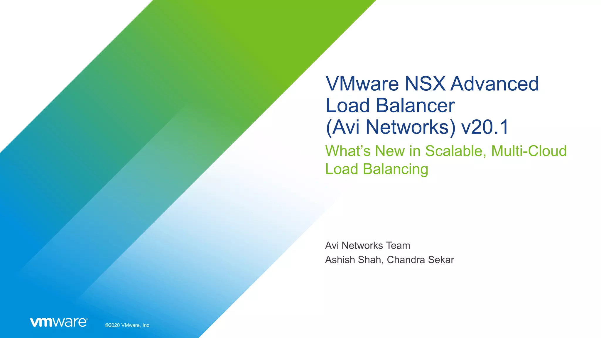 Avi v20.1 — What’s New in Scalable, Multi-Cloud Load Balancing | PPT