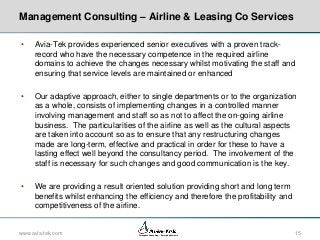 Avia-tek Corporate Presentation | PPT