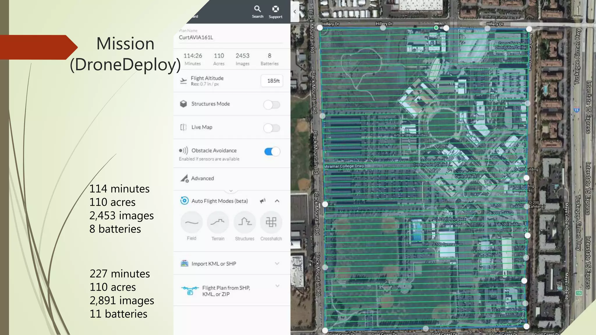 Autonomous Drone (UAS) Mapping for Miramar College | PPTX