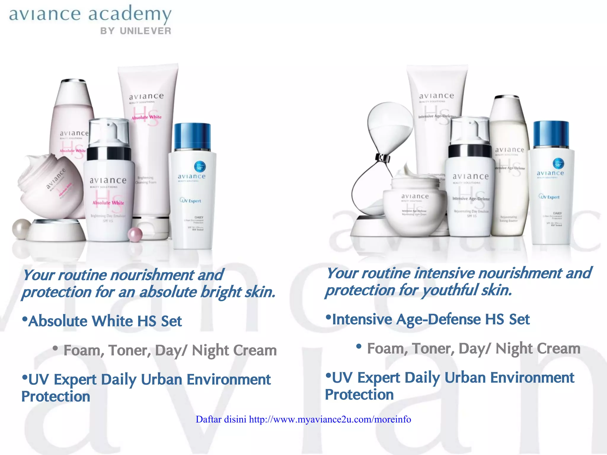 Aviance unilever malaysia welcome sets | PDF