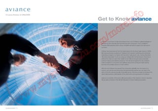 Aviance unilever profile syarikat | PDF