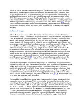 Avian influenza h5 n1 transmisi di rumah | DOCX