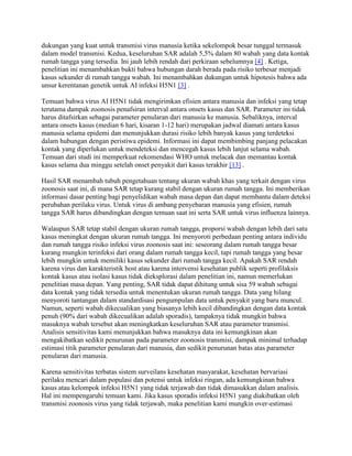 Avian influenza h5 n1 transmisi di rumah | DOCX