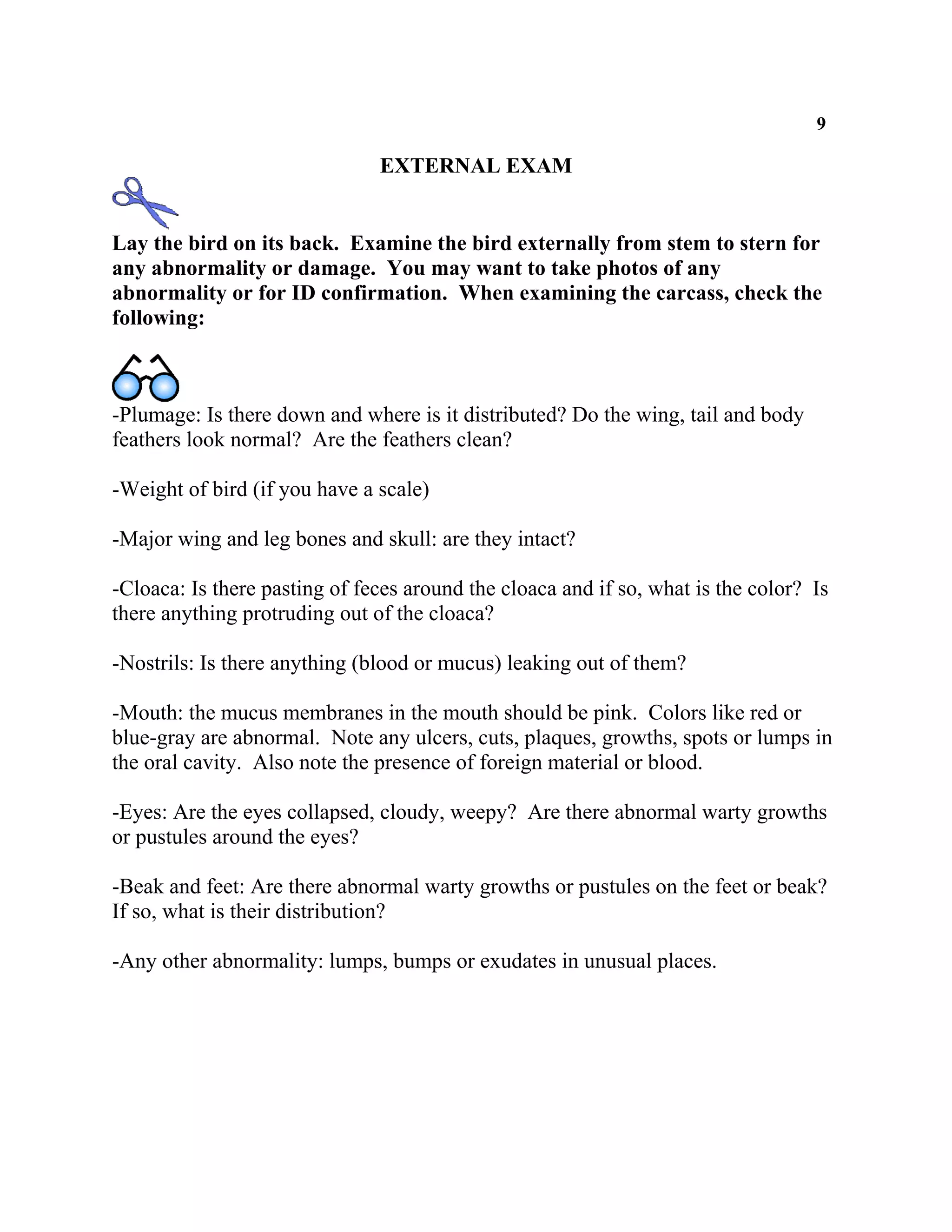 Avian necropsy manual for biologists in remote refuges | PDF