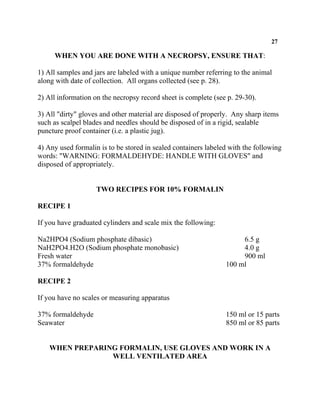 Avian necropsy manual for biologists in remote refuges | PDF