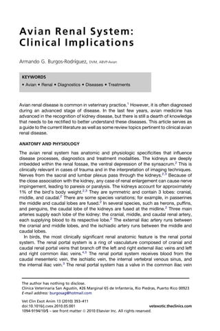 Avian Renal System.pdfAvian Renal System.pdf