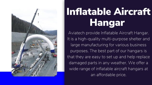 Inflatable Aircraft Hangar - Aviatech | PDF