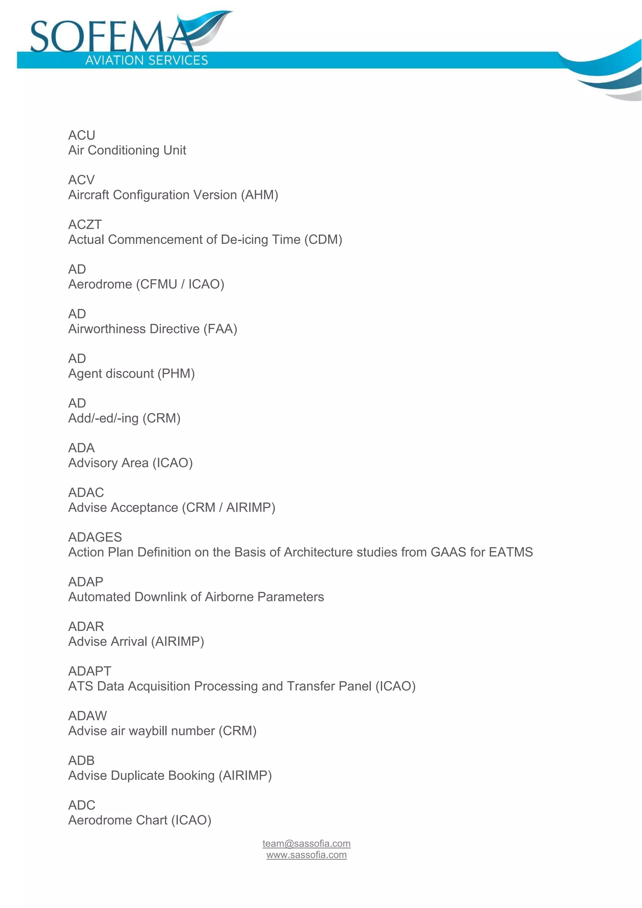 Aviation-Abbreviations | PDF