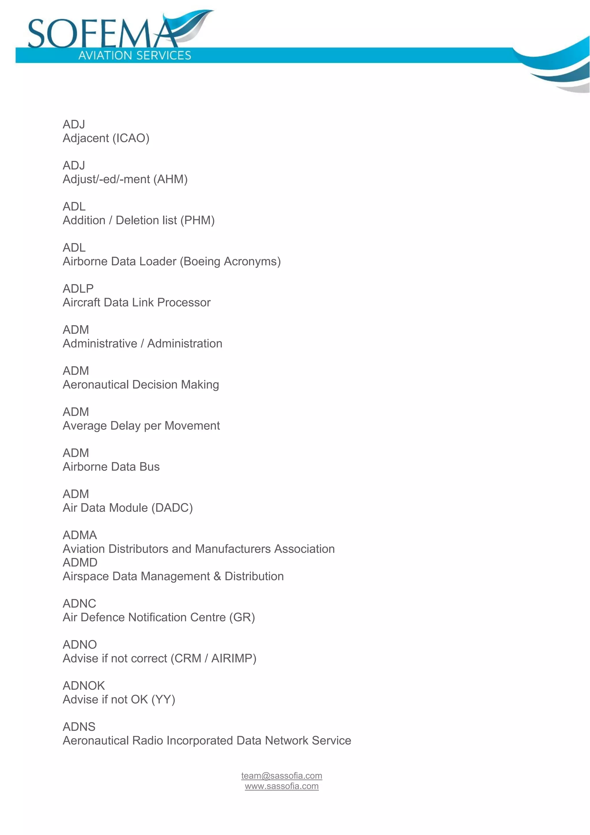 Aviation-Abbreviations | PDF