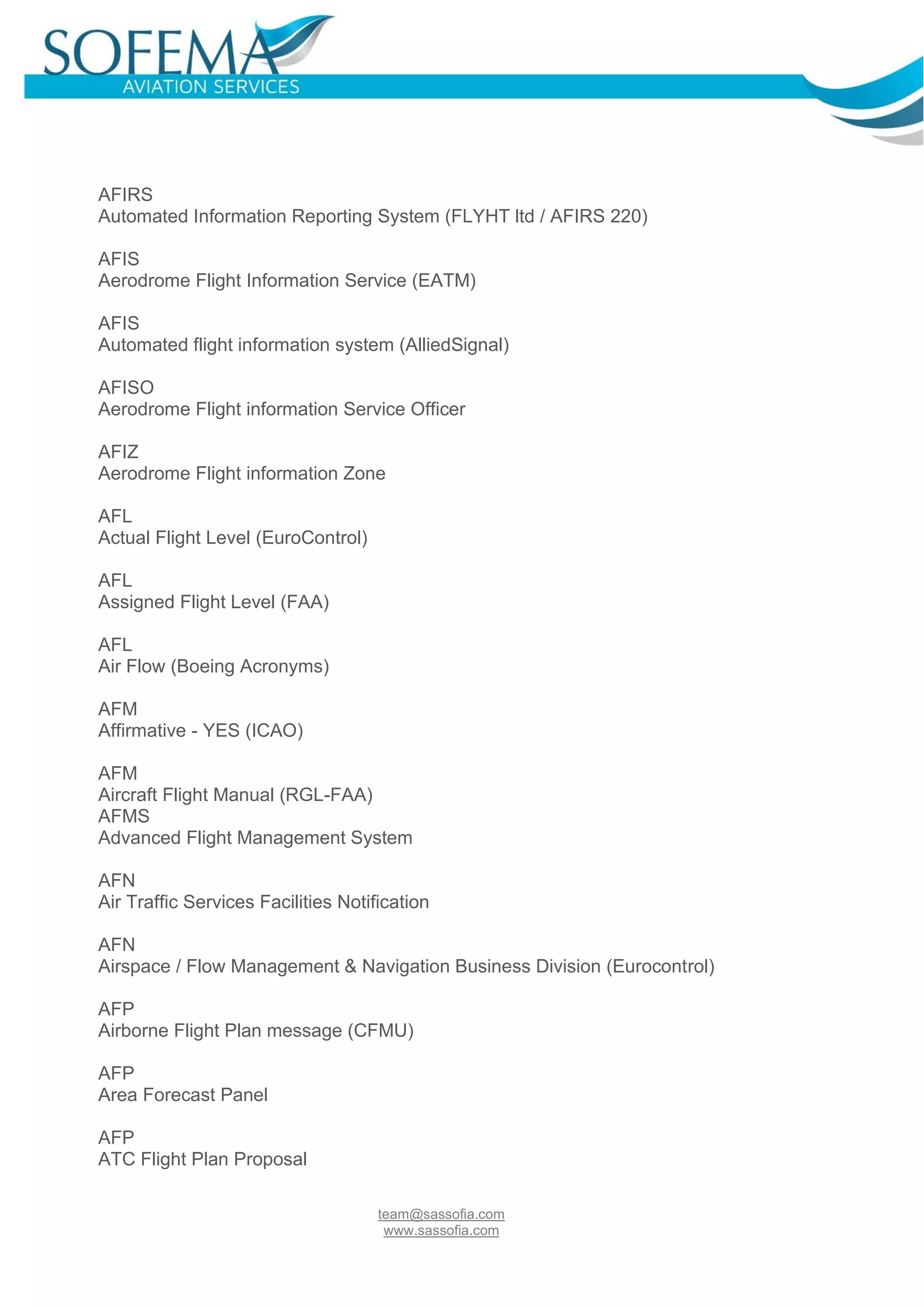 Aviation-Abbreviations | PDF