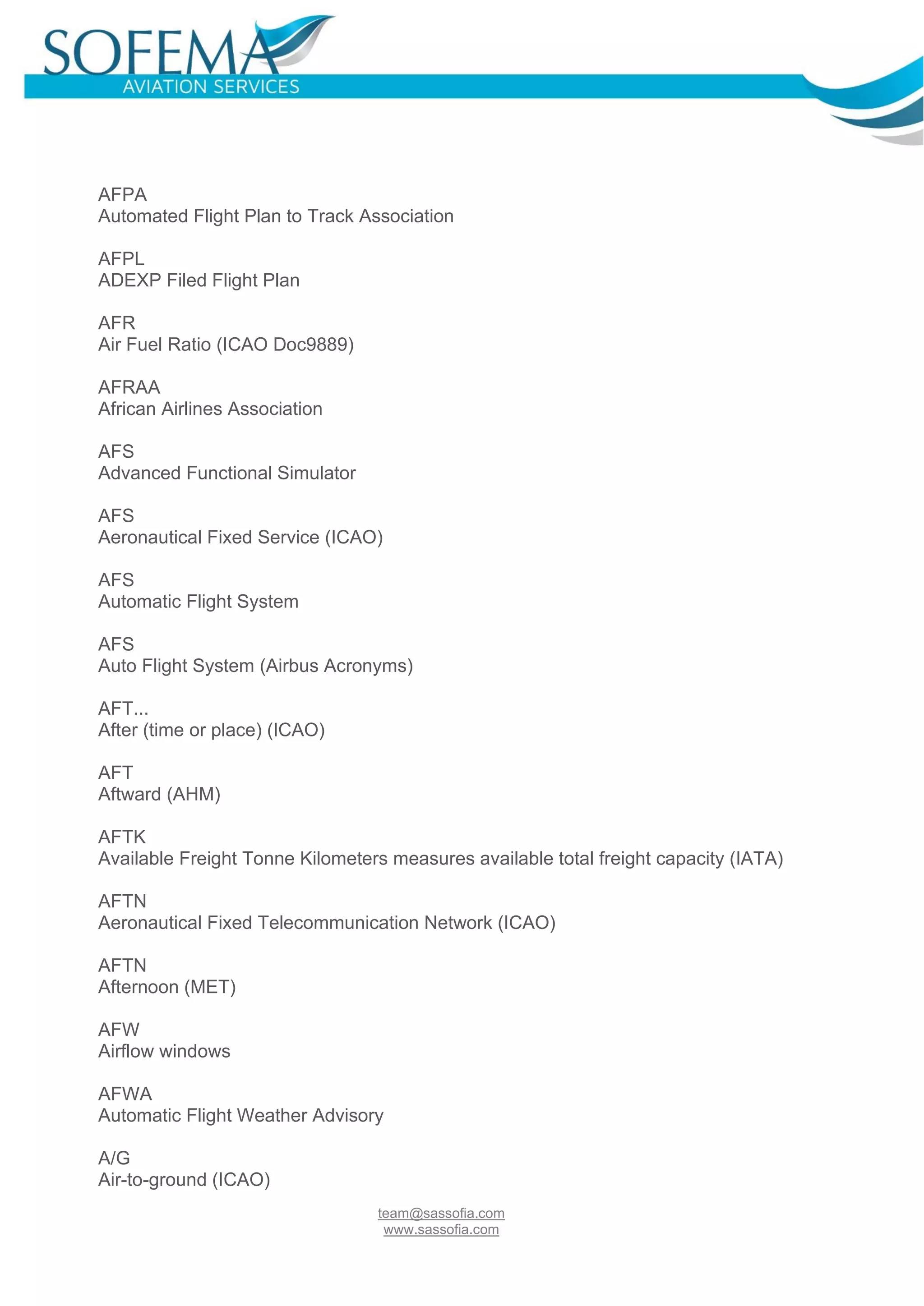 Aviation-Abbreviations | PDF