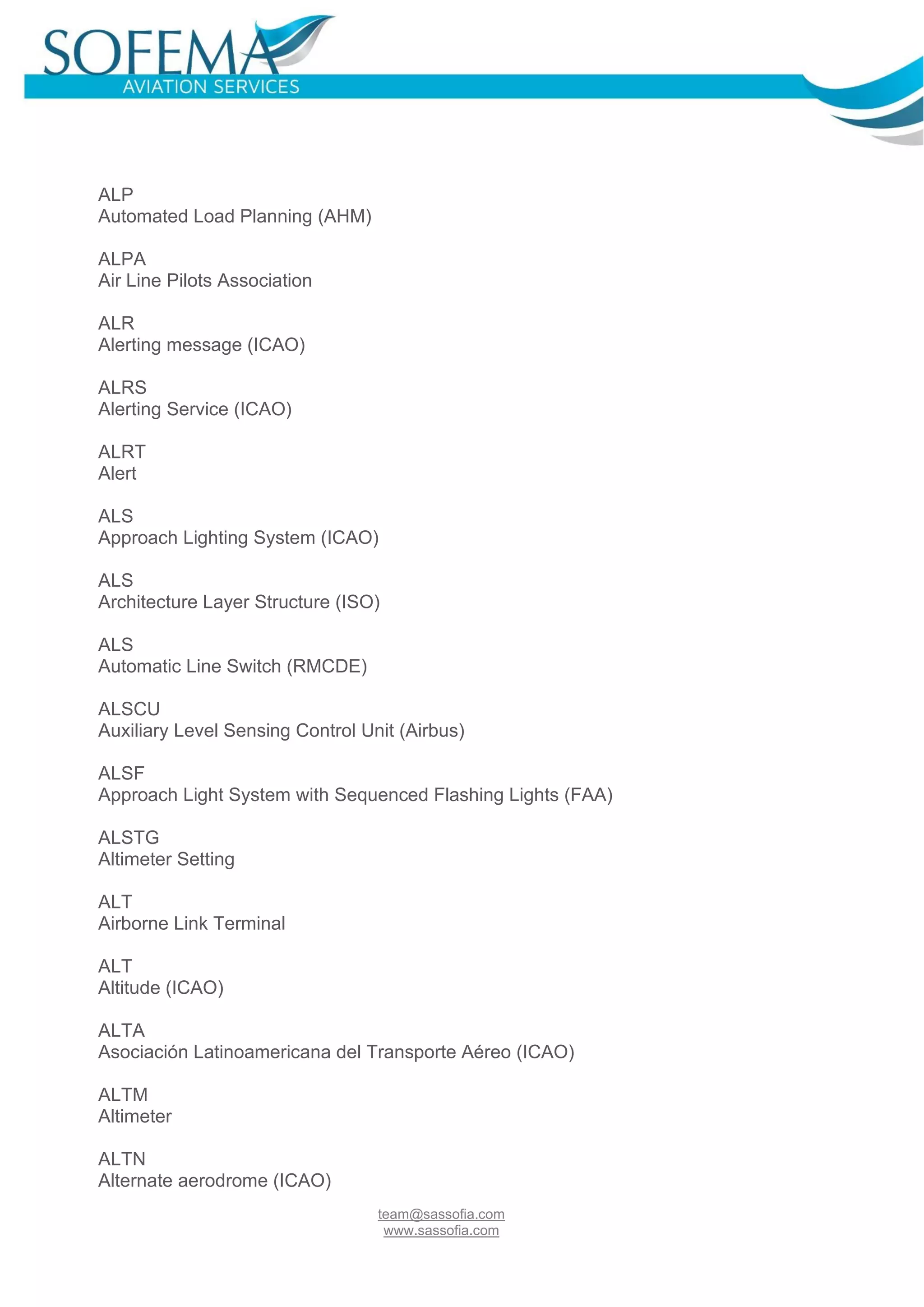 Aviation-Abbreviations | PDF