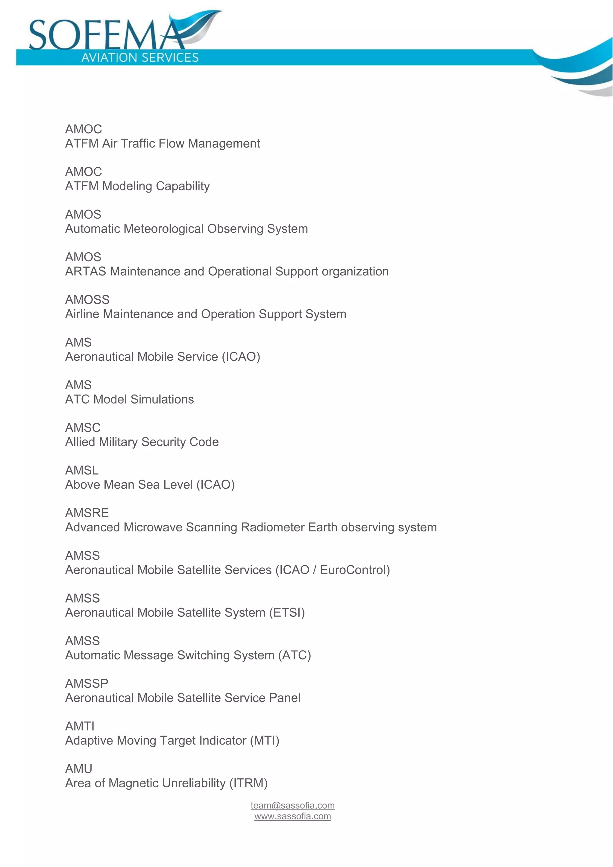 Aviation-Abbreviations | PDF