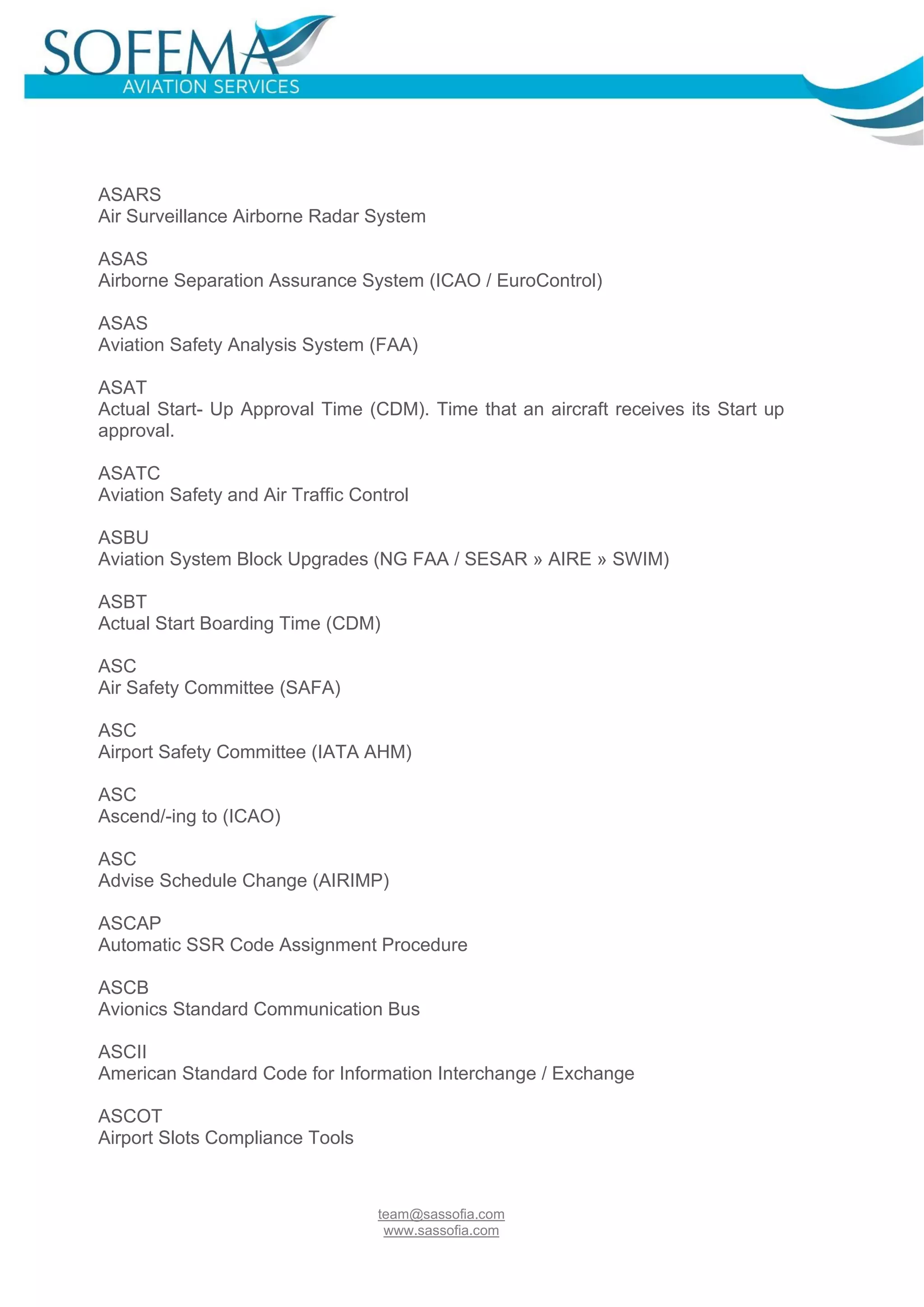 Aviation-Abbreviations | PDF