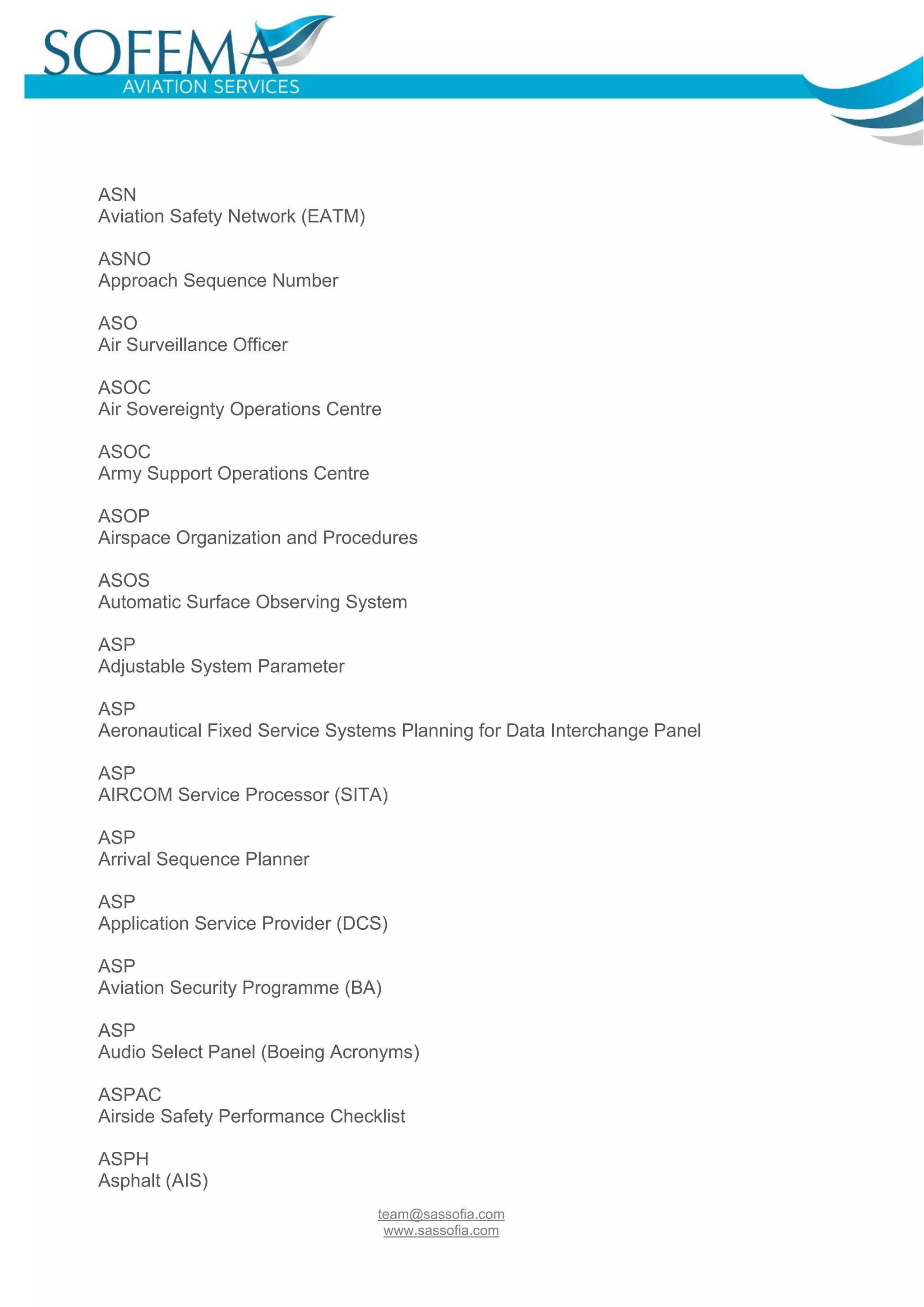 Aviation-Abbreviations | PDF