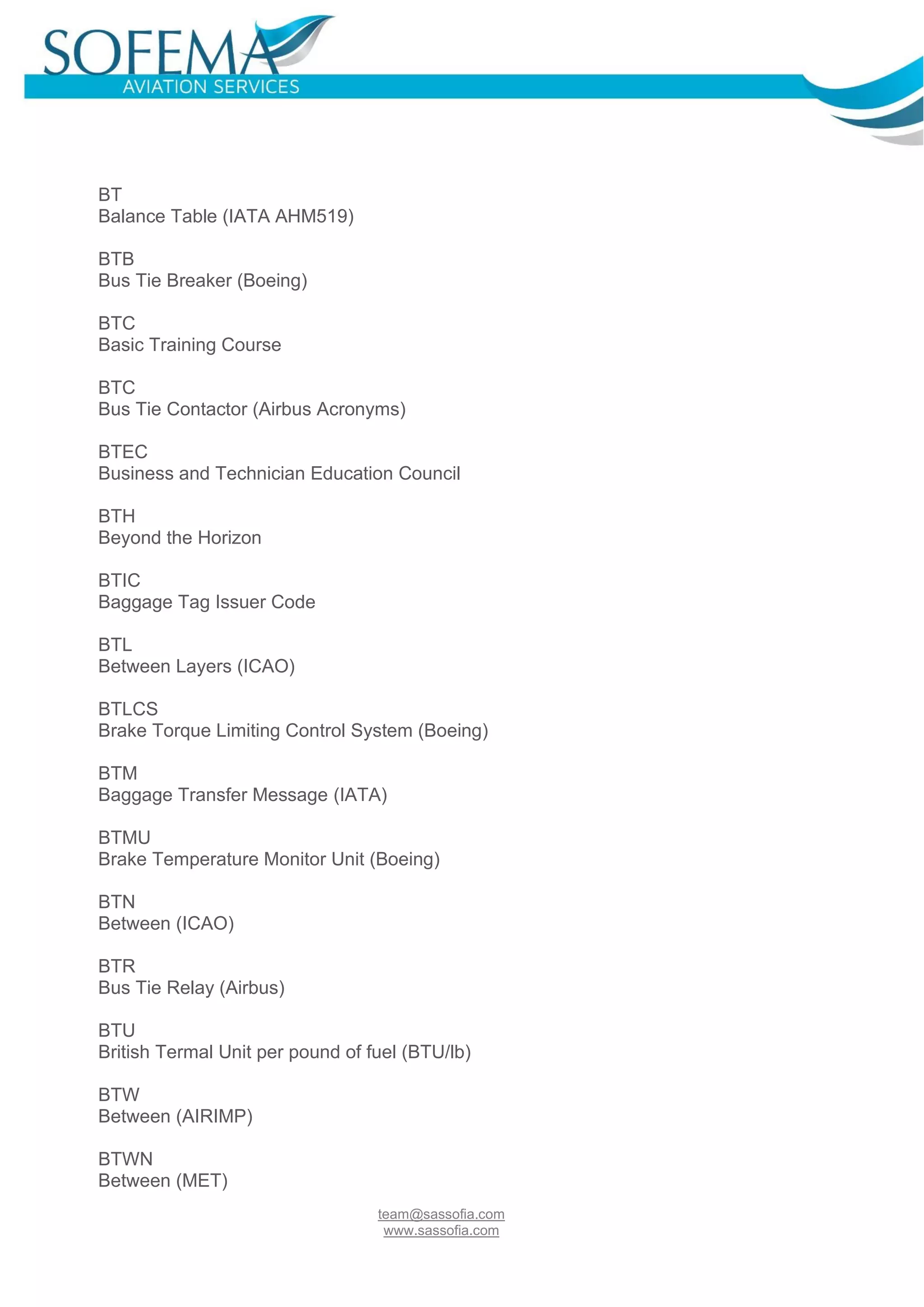 Aviation-Abbreviations | PDF