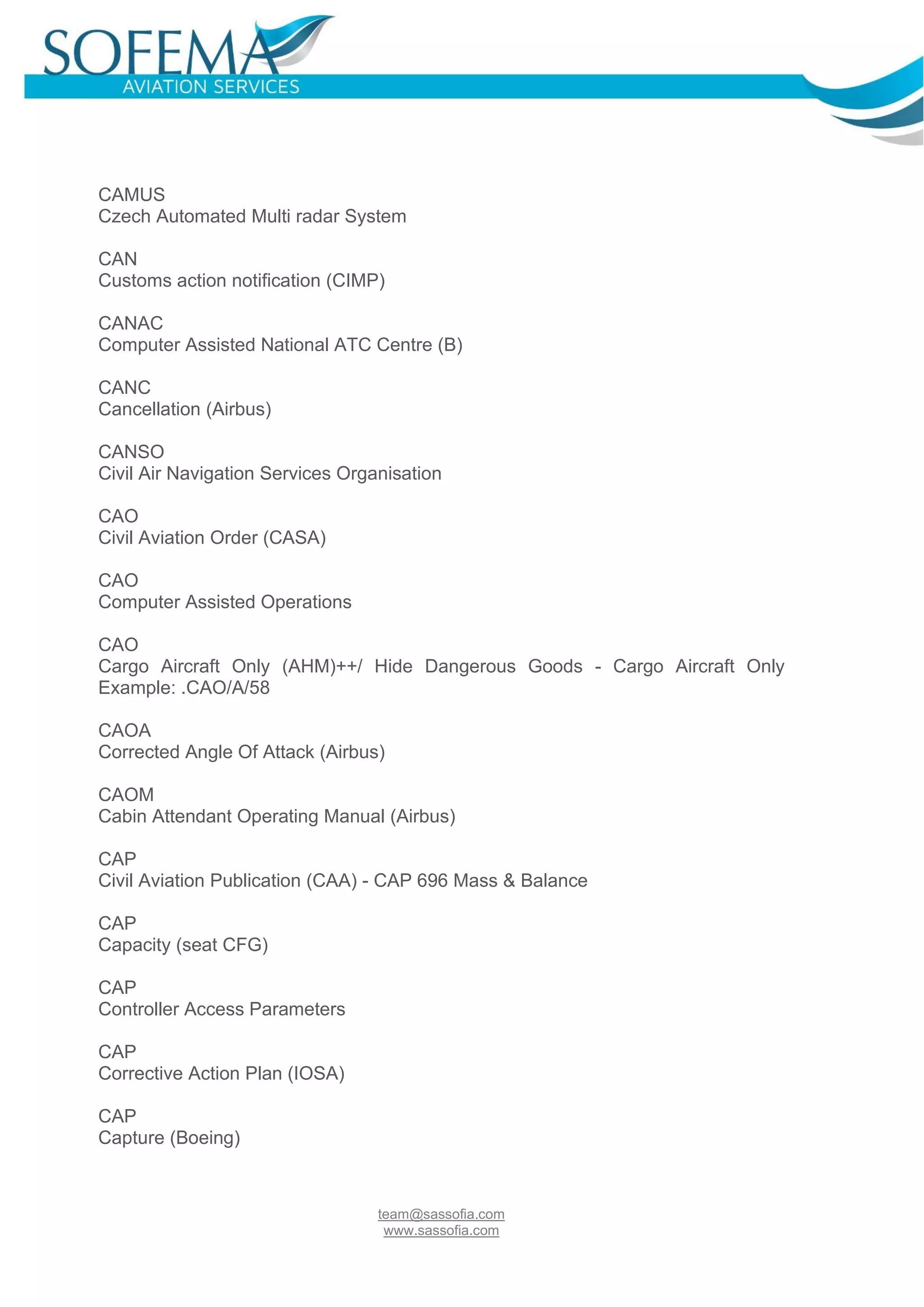 Aviation-Abbreviations | PDF