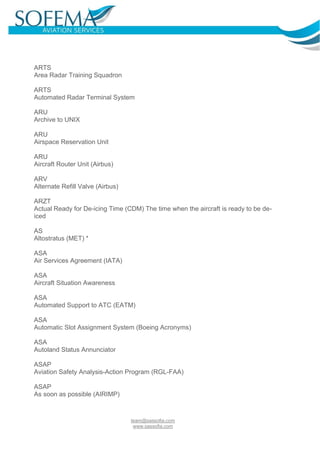 Aviation-Abbreviations | PDF