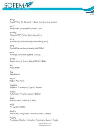 Aviation-Abbreviations | PDF
