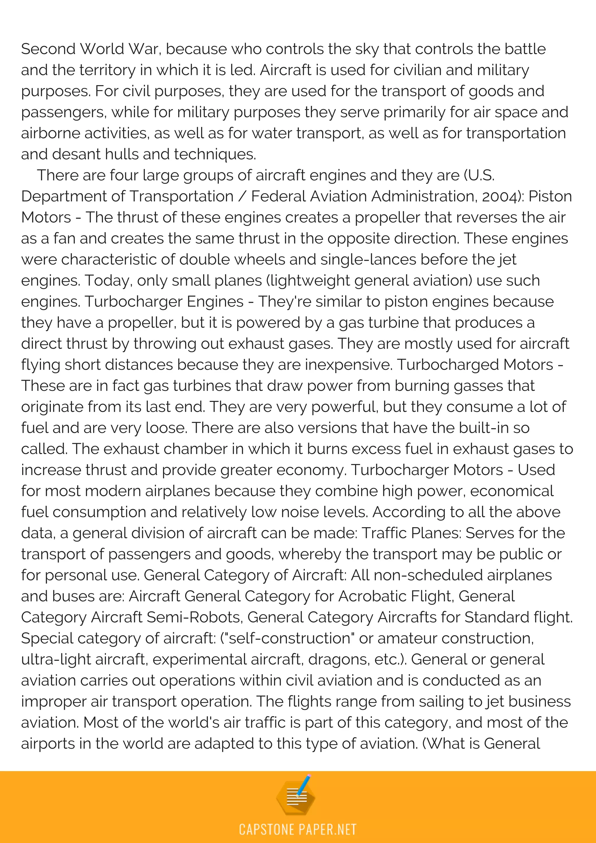 Aviation Capstone Project Sample | PDF