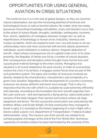 Aviation Capstone Project Sample | PDF