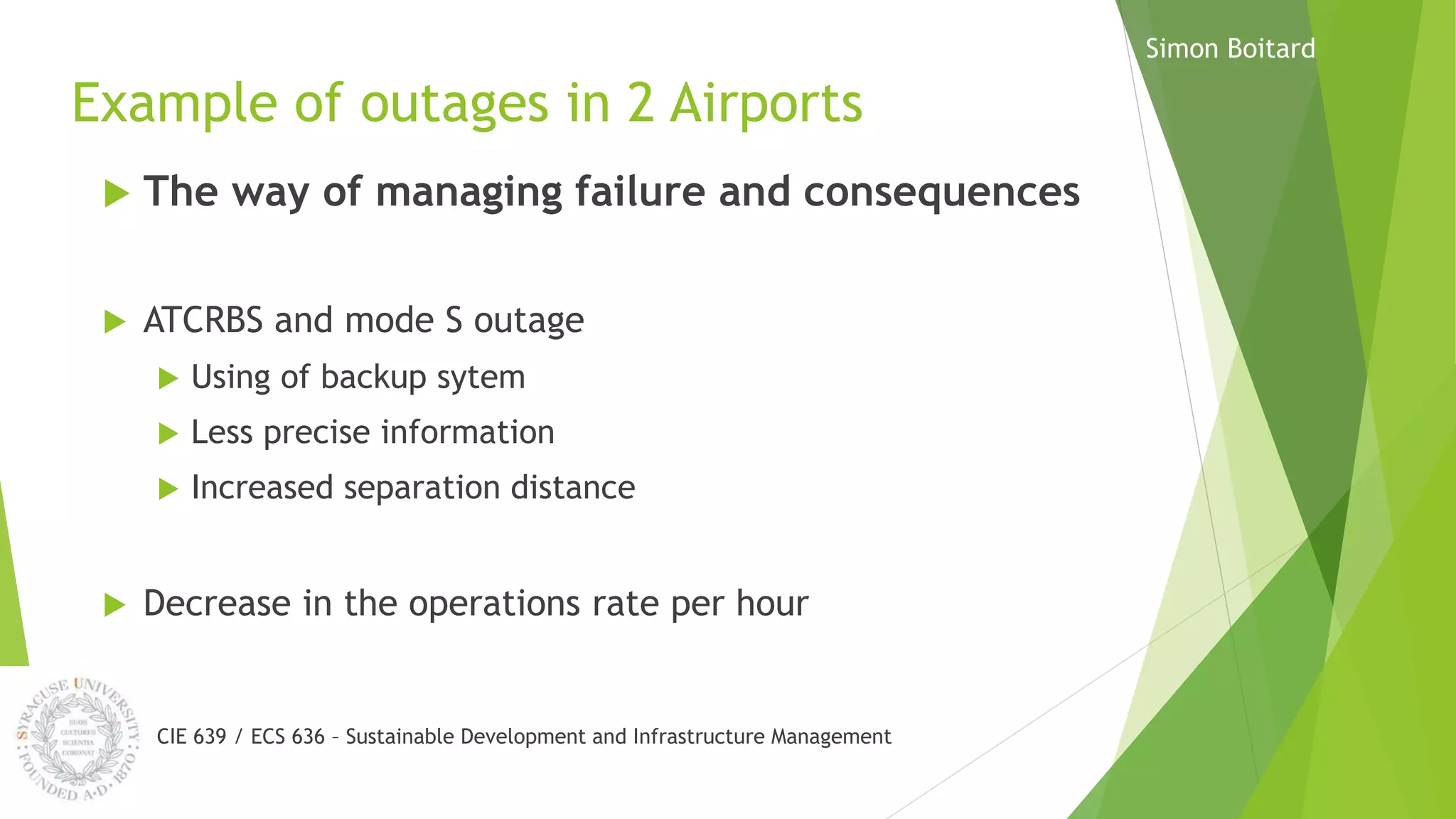Aviation - Infrastructure management | PDF