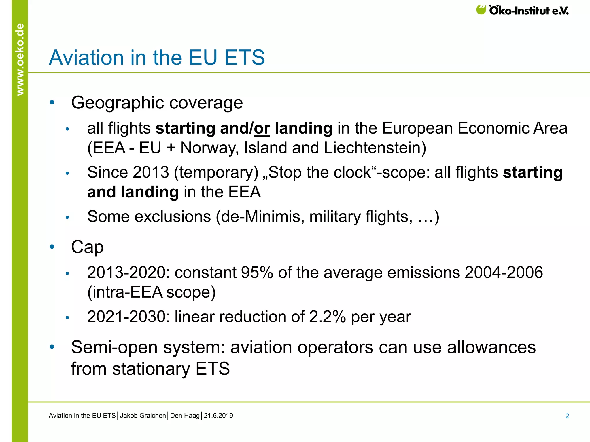 Aviation in the EU Emission Trading System | PDF