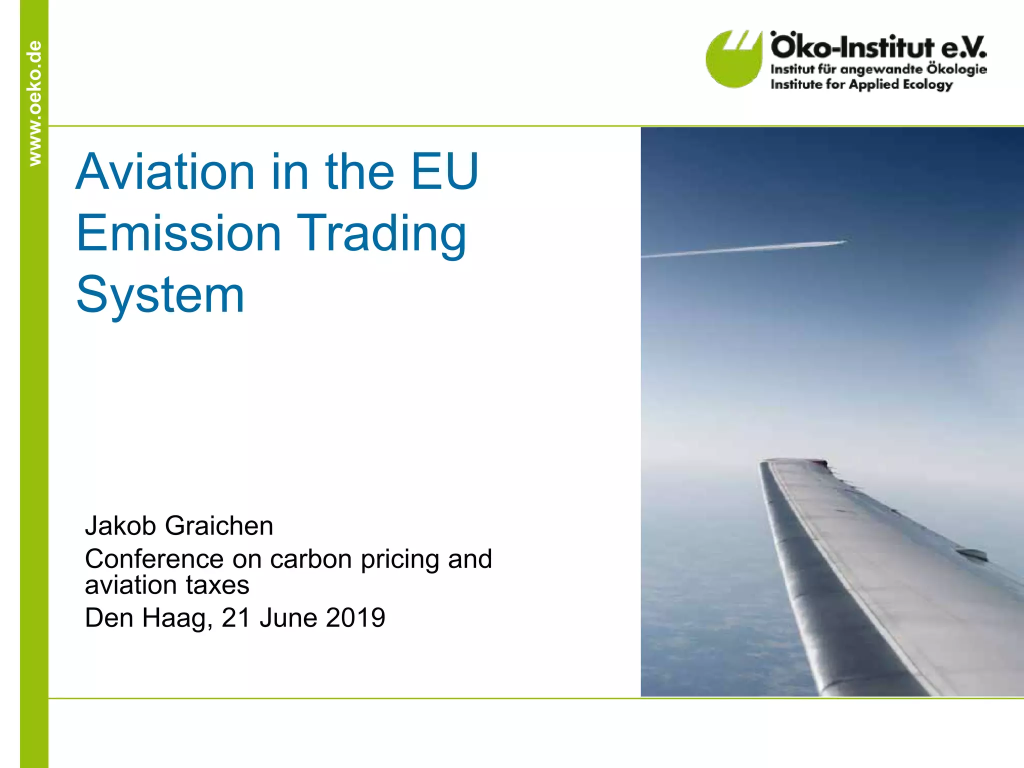 Aviation in the EU Emission Trading System | PDF