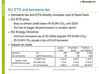 Aviation in the EU Emission Trading System | PDF