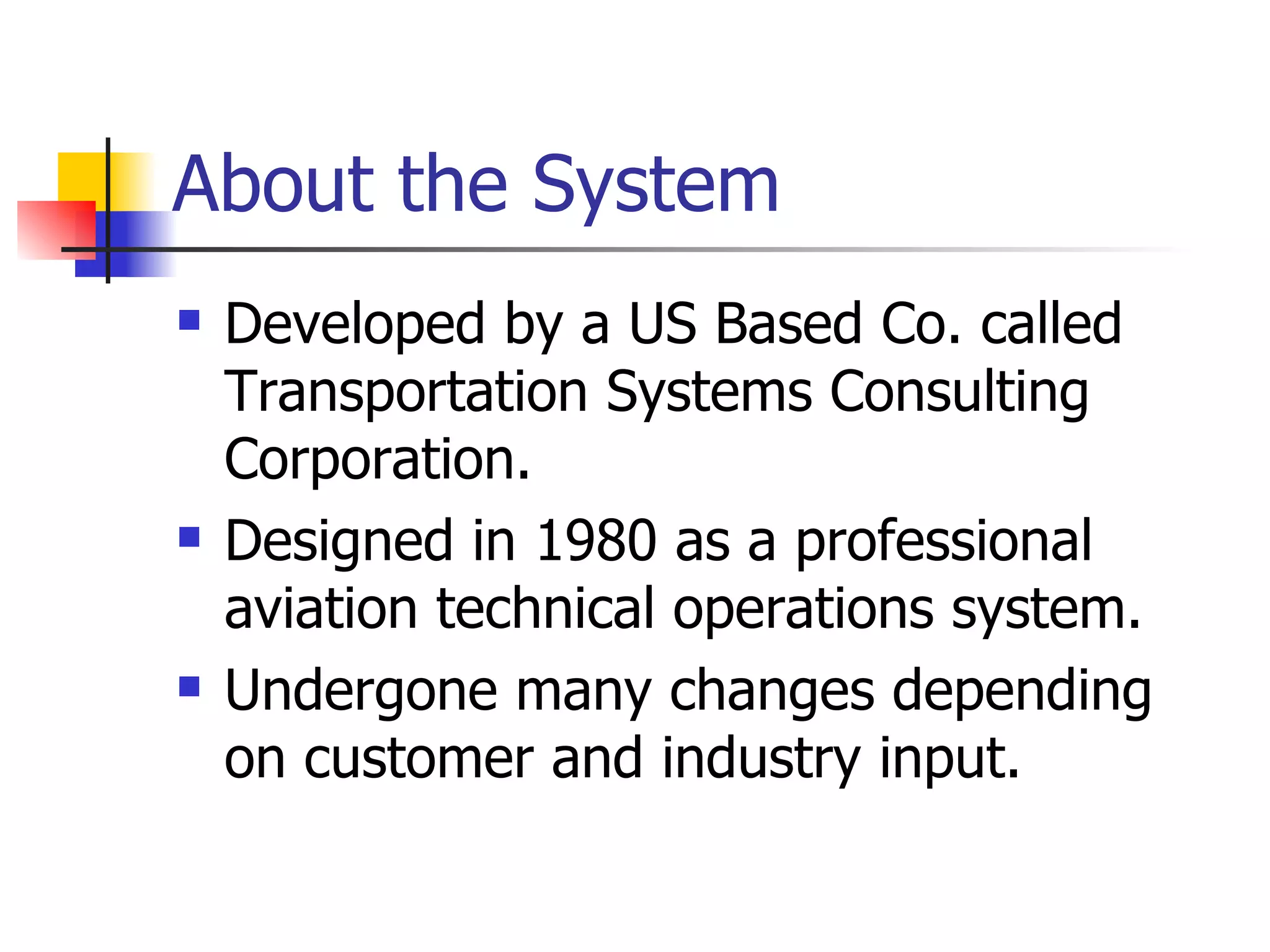 aviation management information system | PPT