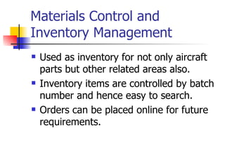 aviation management information system | PPT
