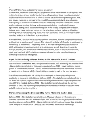 Global Defense MRO - Air Platforms Market Report | PDF