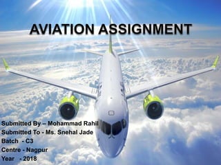 Aviation assignment Frankfinn | PPTX