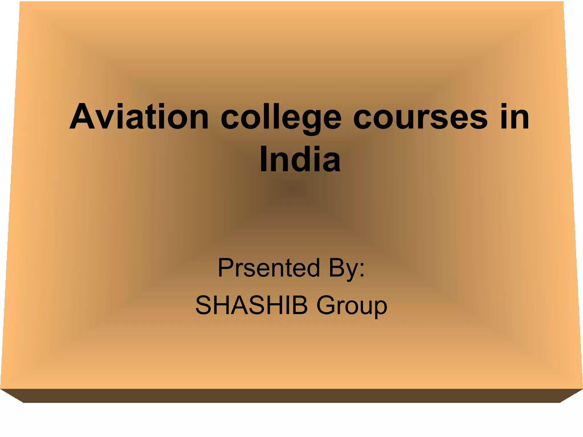 Aviation college courses | PPT